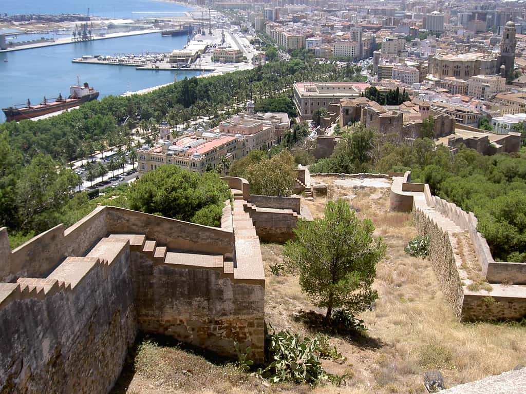 Wunderschöner Ausblick vom Castillo de Gibralfaro 🇪🇸 malagareise.de